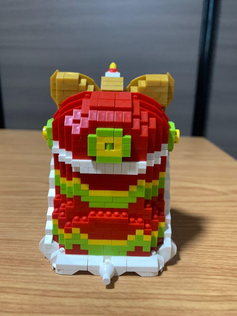 Loz nanoblocks lion dance cat figurine model 950 pieces (completed ...