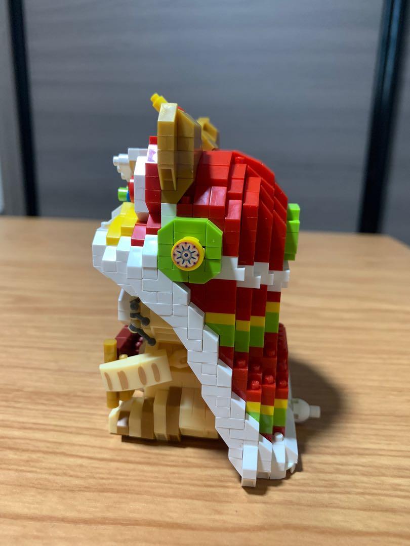 Loz nanoblocks lion dance cat figurine model 950 pieces (completed ...