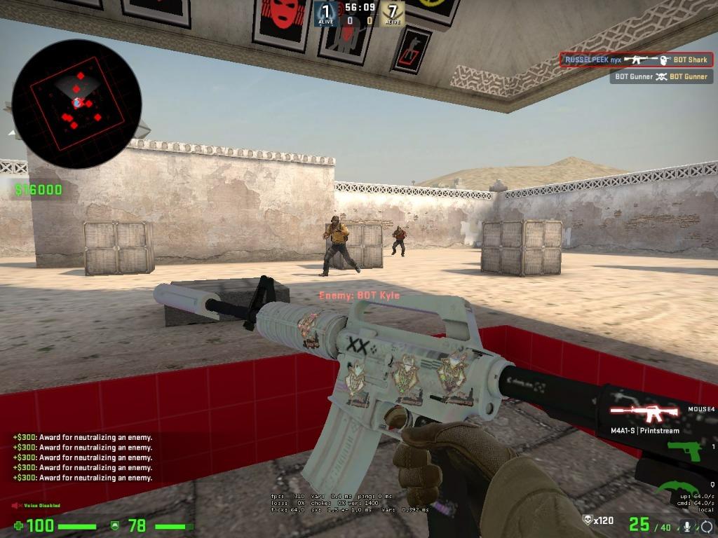 [73% mp] m4a1s printstream ft, Video Gaming, Gaming Accessories, In ...