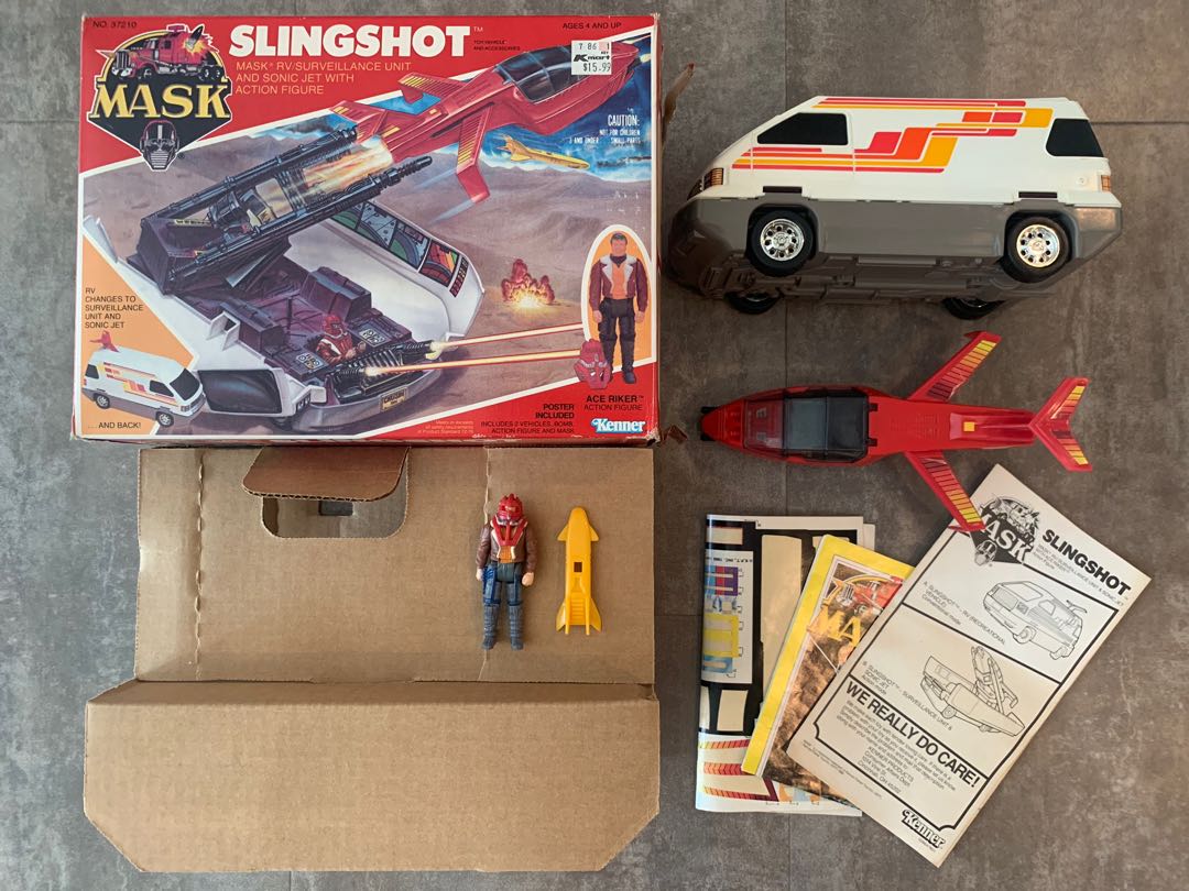 M.A.S.K mask Kenner USA box Slingshot with Original inserts, Hobbies ...