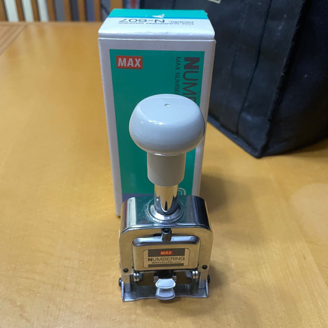 Max Numbering Machine Model N-607, Hobbies & Toys, Stationery & Craft ...