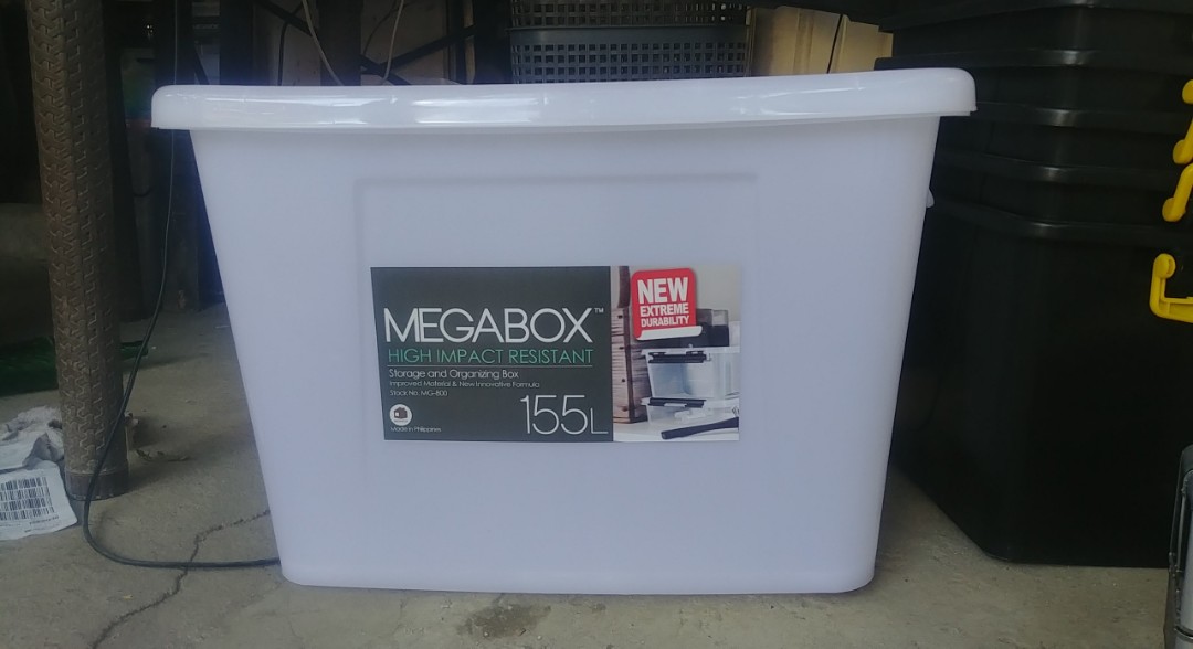Megabox 155 liters, Furniture & Home Living, Home Improvement ...
