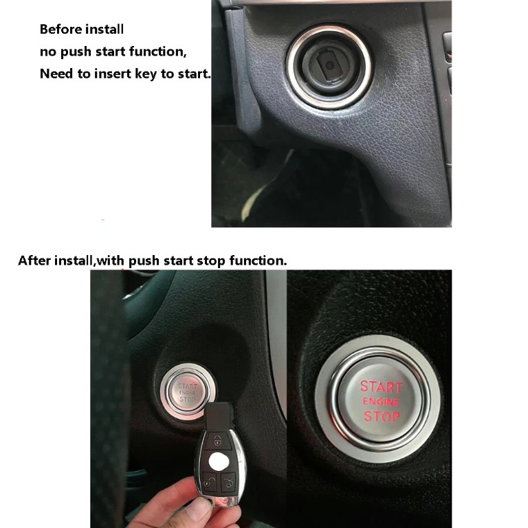 For All Mercedes Benz key Conversation to Push Start Stop System Remote ...