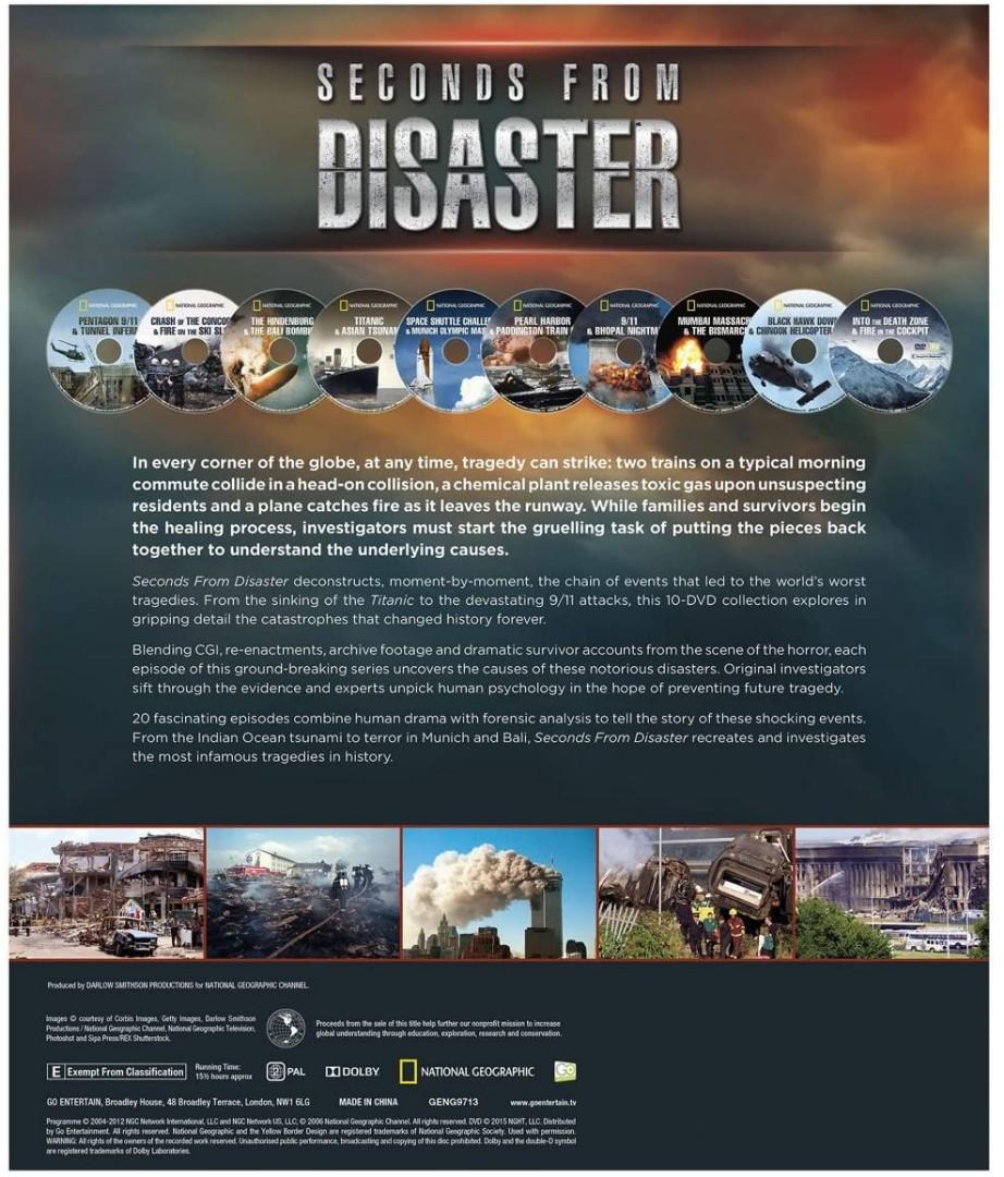 National Geographic - Seconds from Disaster - 10 DVD Limited Edition ...