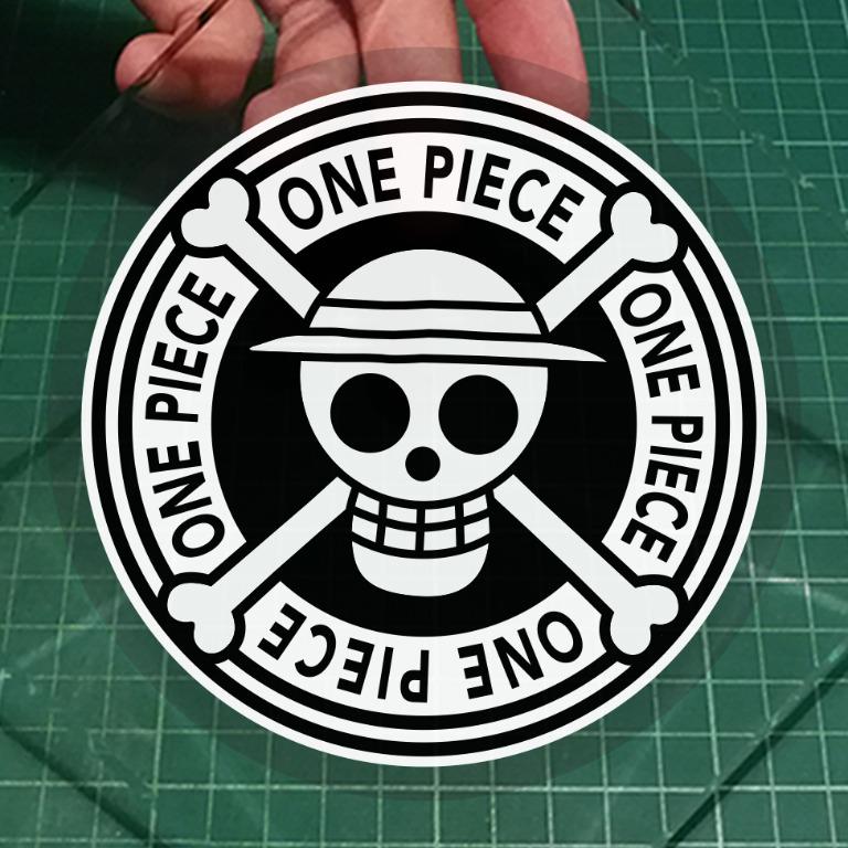 ONE PIECE ONE PIECE ONE PIECE pirate . Static Cling Car Decals . 11cm ...