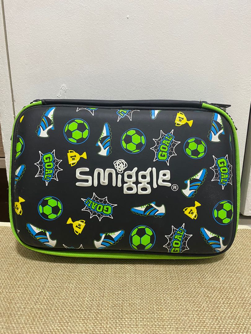 Original Smiggle Soccer Bubble Pencil Case, Hobbies & Toys, Stationary ...