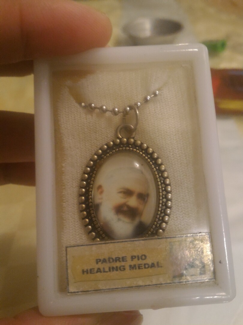 Padre Pio Healing Medal | Necklace, Hobbies & Toys, Memorabilia ...