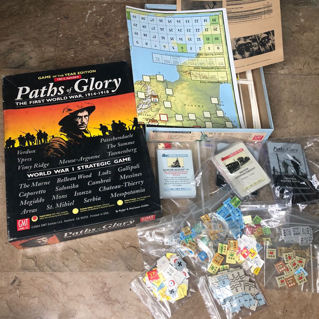 GMT Games Paths of Glory The First World War Complete Board Game ...