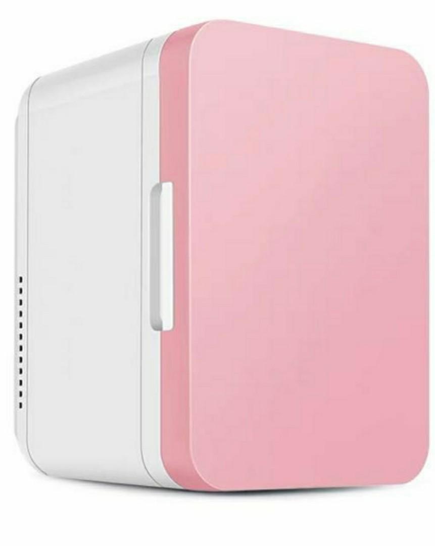 Pink Mini Fridge 8L Small Refrigerator Cosmetic make-up fridge mini ...