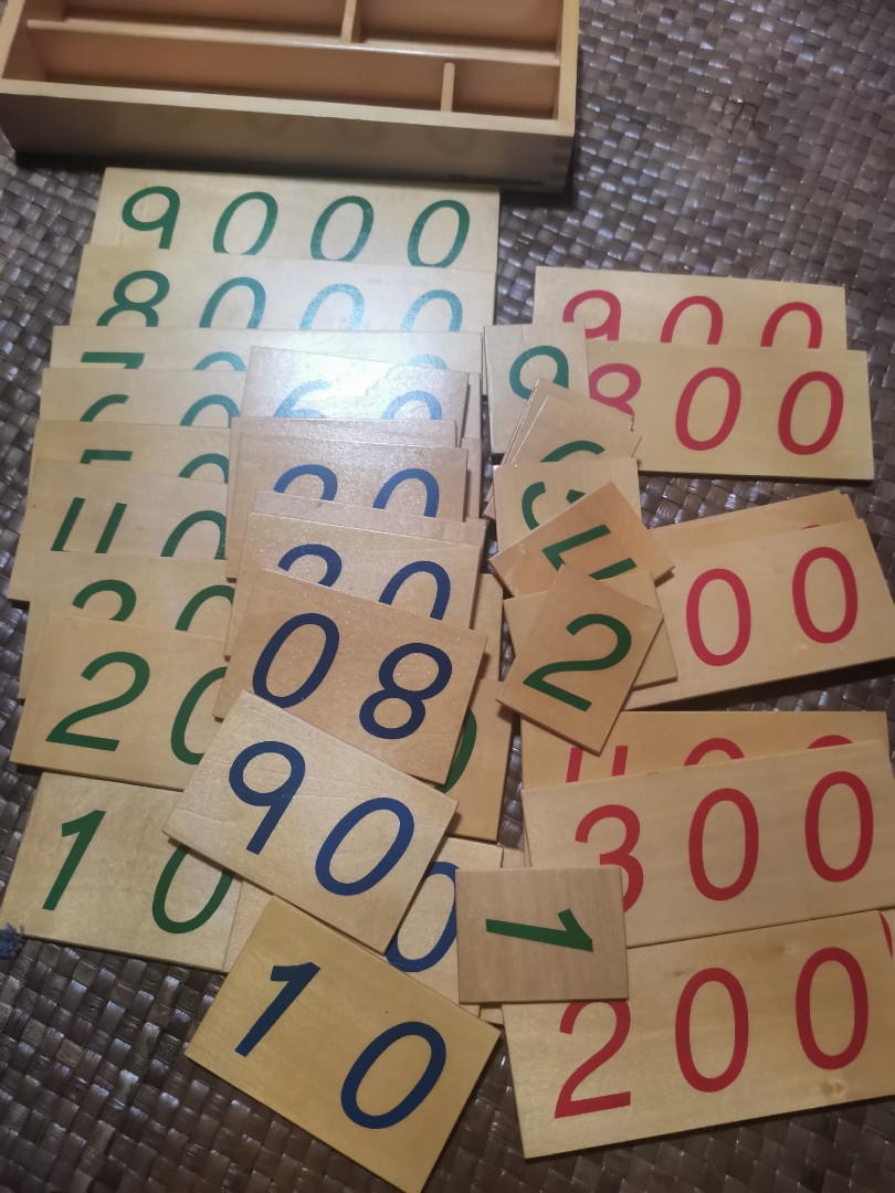 Place value wooden toy / cards, Hobbies & Toys, Toys & Games on Carousell