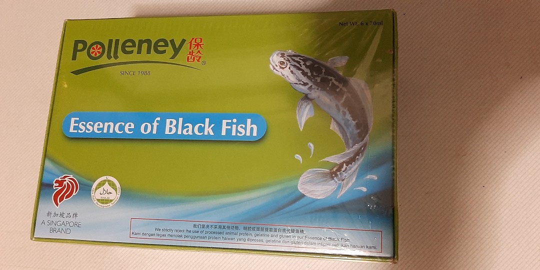 Polleney Essence of Black Fish, Health & Nutrition, Health Supplements ...