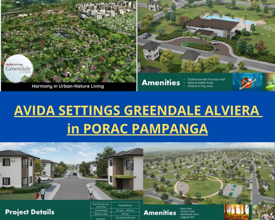 Pre Selling lot in Avida Settings Greendale Alviera in Porac Pampanga ...