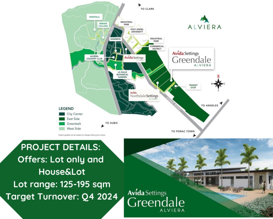 Pre Selling lot in Avida Settings Greendale Alviera in Porac Pampanga ...