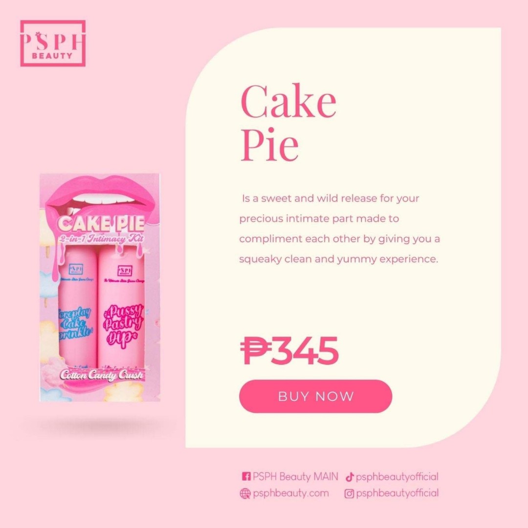 PSPH Beauty : Cake Pie 2 - in 1 Intimacy Kit (with freebie), Beauty ...