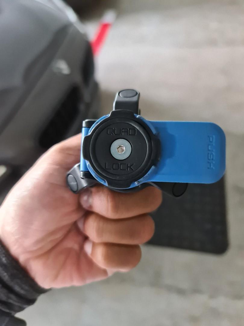 Quad lock phone holder, Motorcycles, Motorcycle Accessories on Carousell