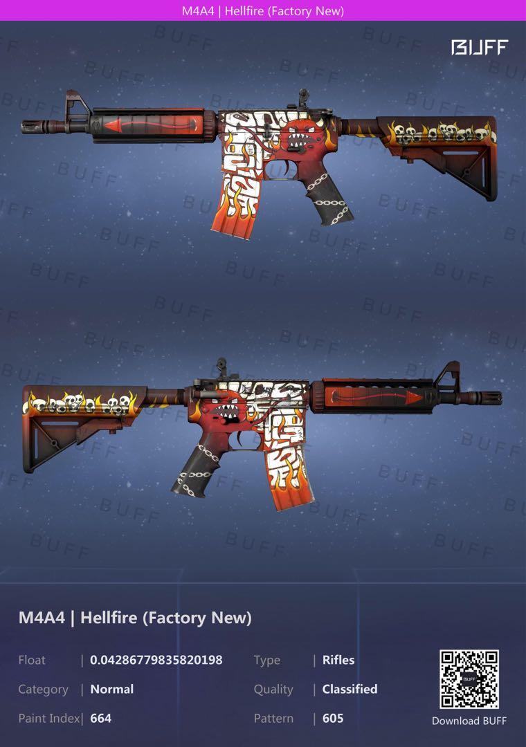 *READ DESC* FN M4A4 | Hellfire, Video Gaming, Gaming Accessories, In ...