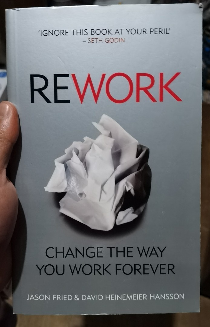 ReWork - Jason Fried, Hobbies & Toys, Books & Magazines, Fiction & Non ...