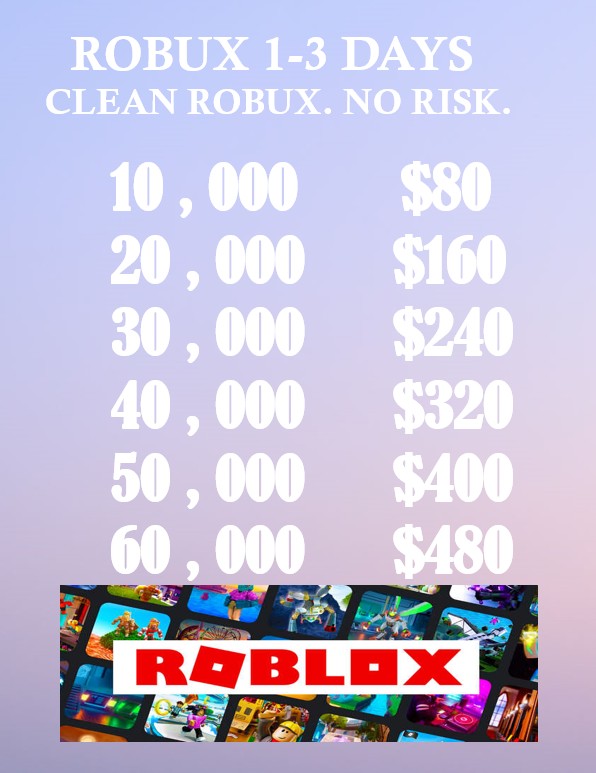 Roblox robux 10k (1-3days), Video Gaming, Video Game Consoles, Others ...