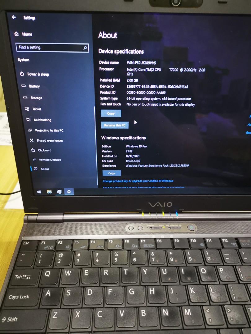 Old Sony VAIO Laptop - Model PCG-6Q1L, Computers & Tech, Laptops ...