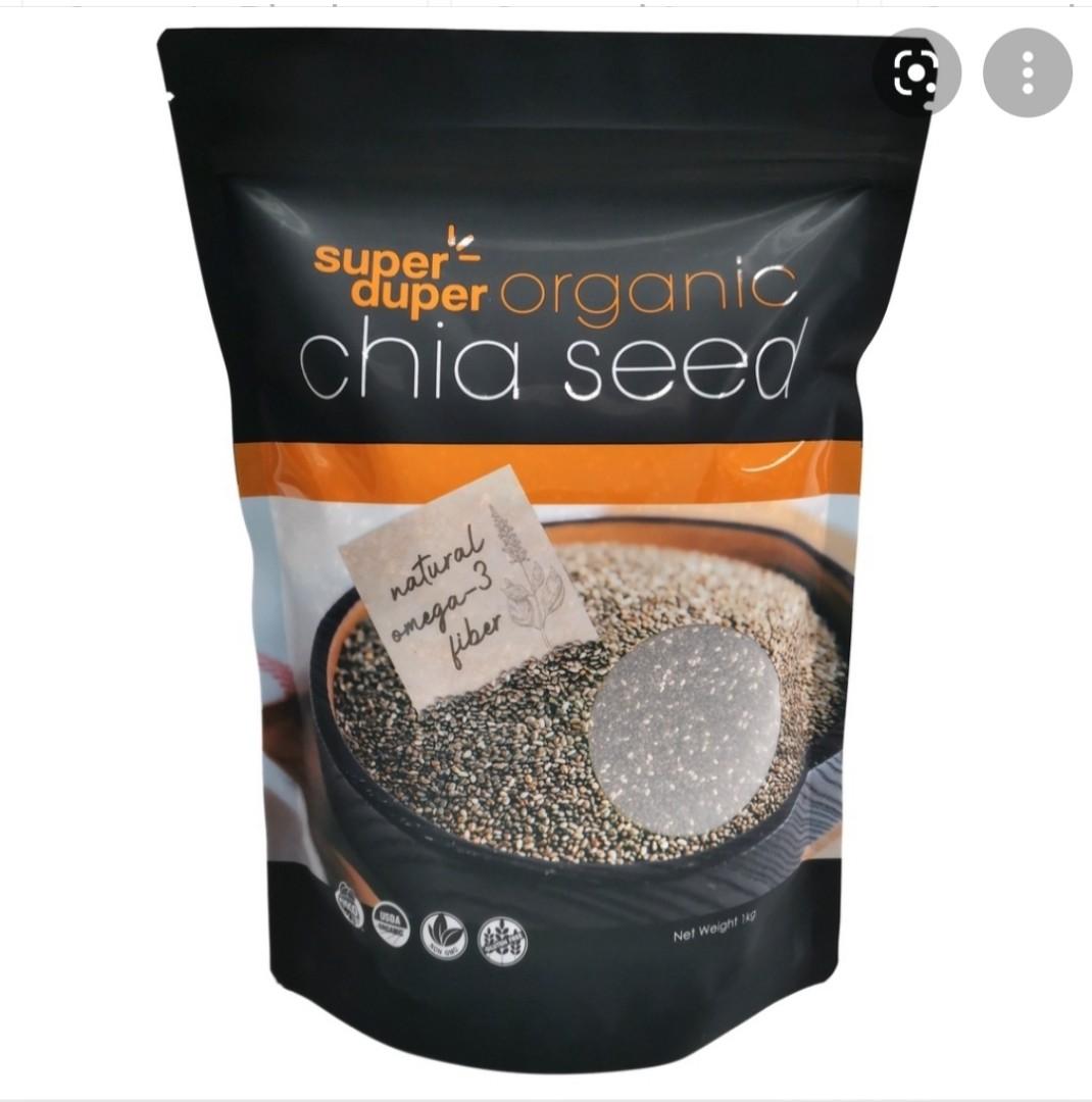 Super Duper Organic Chia Seed Mexico, Food & Drinks, Packaged & Instant ...