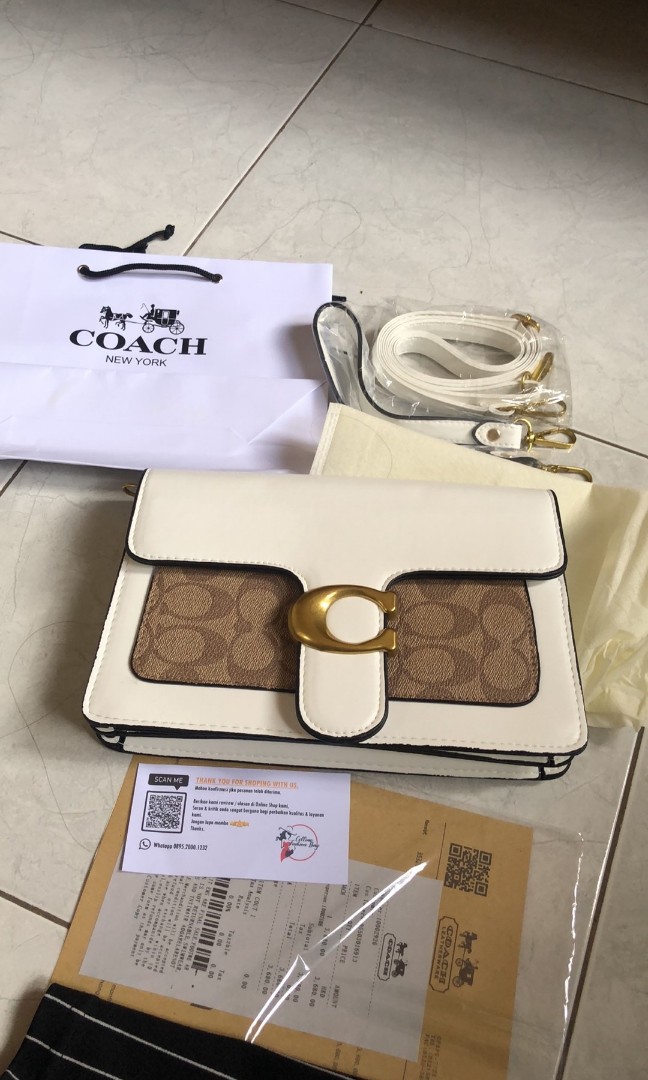 Tas coach signature tabby, Fesyen Wanita, Tas & Dompet di Carousell