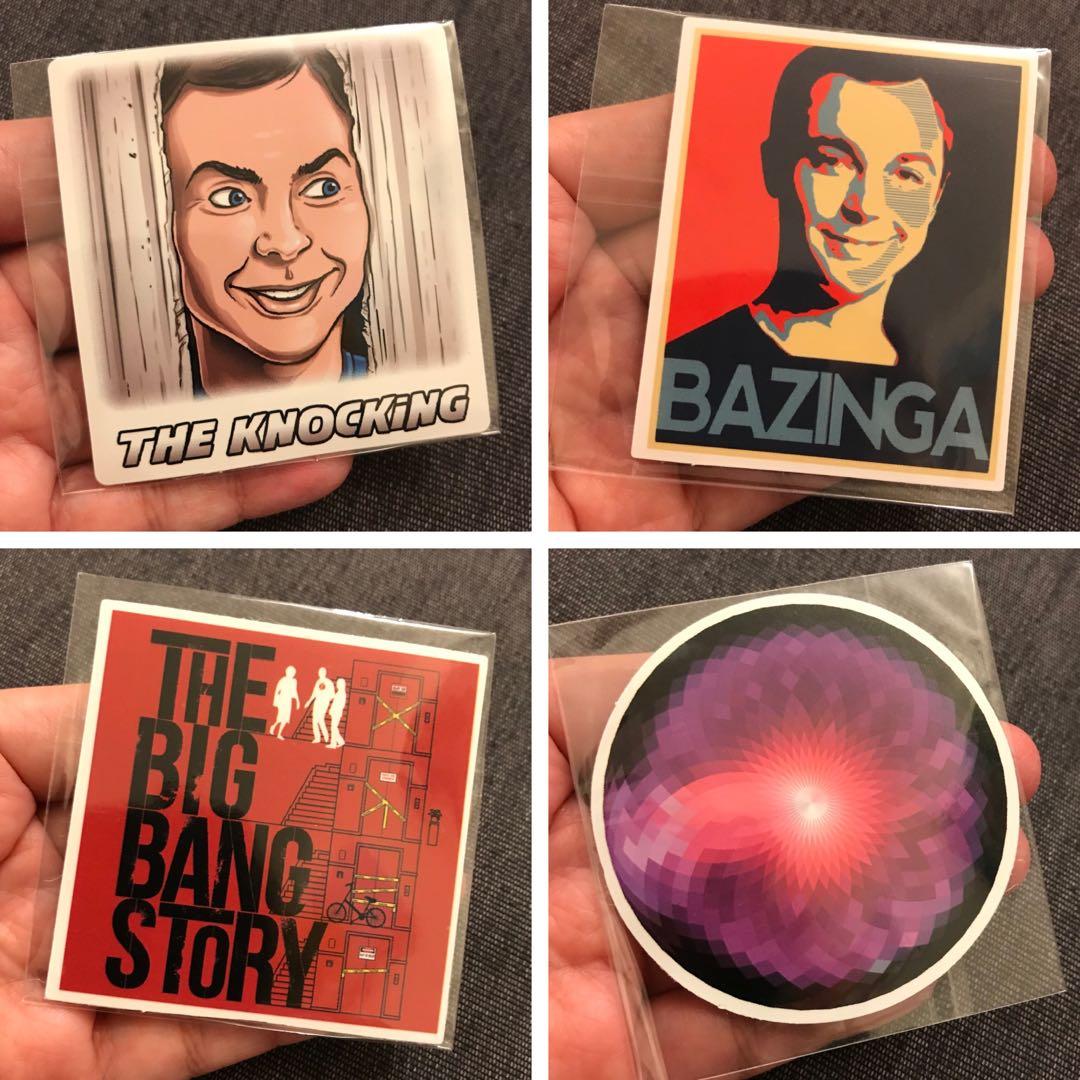 TBBT The Big Bang theory stickers Sheldon cooper Leonard Penny raj ...