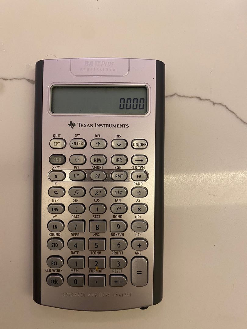 Texas Instruments BA II Plus professional Engineering calculator ...
