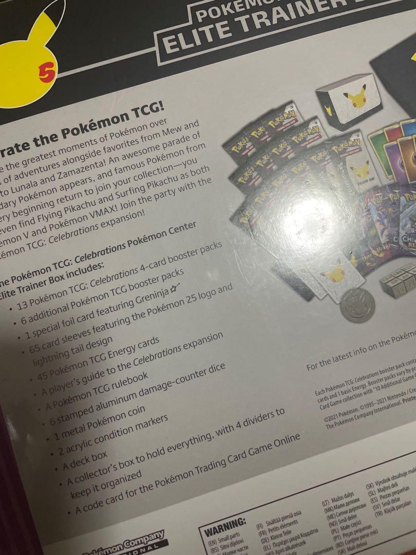 (Instock) US pokemon Center edition celebrations etb, Hobbies & Toys ...