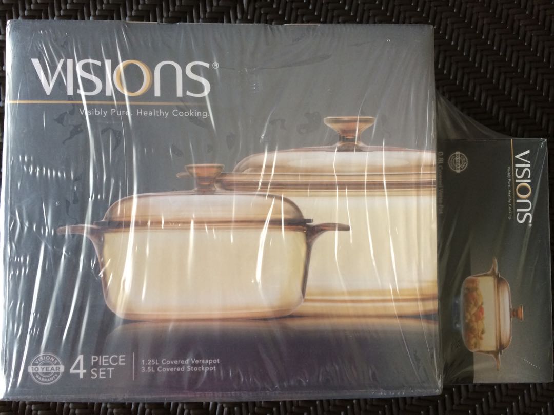 Visions 6 piece cookware set, Furniture & Home Living, Kitchenware ...