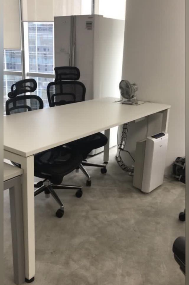 White Commercial Grade Office table / desk / study desk / office desk ...