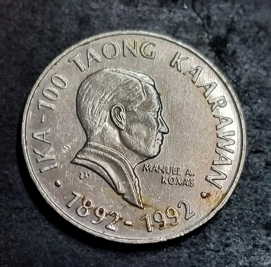 1992 Republika ng Pilipinas 2 Piso**Manuel A. Roxas**old coin Xf ...