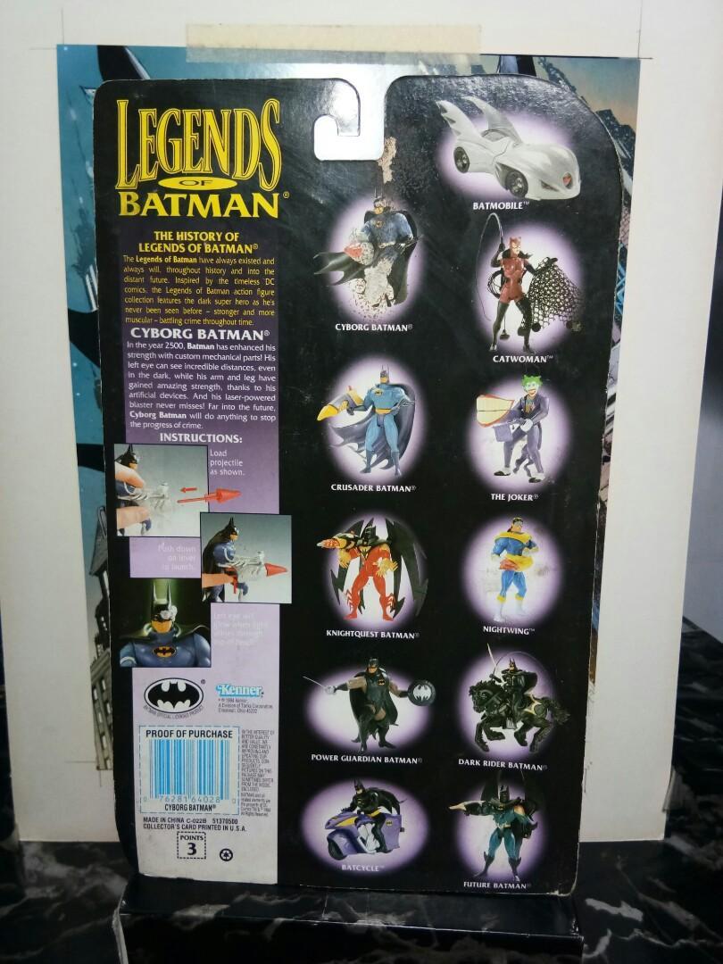 1994 Kenner Legends of Batman Cyborg Batman 3.75" Inch Figure, Hobbies ...