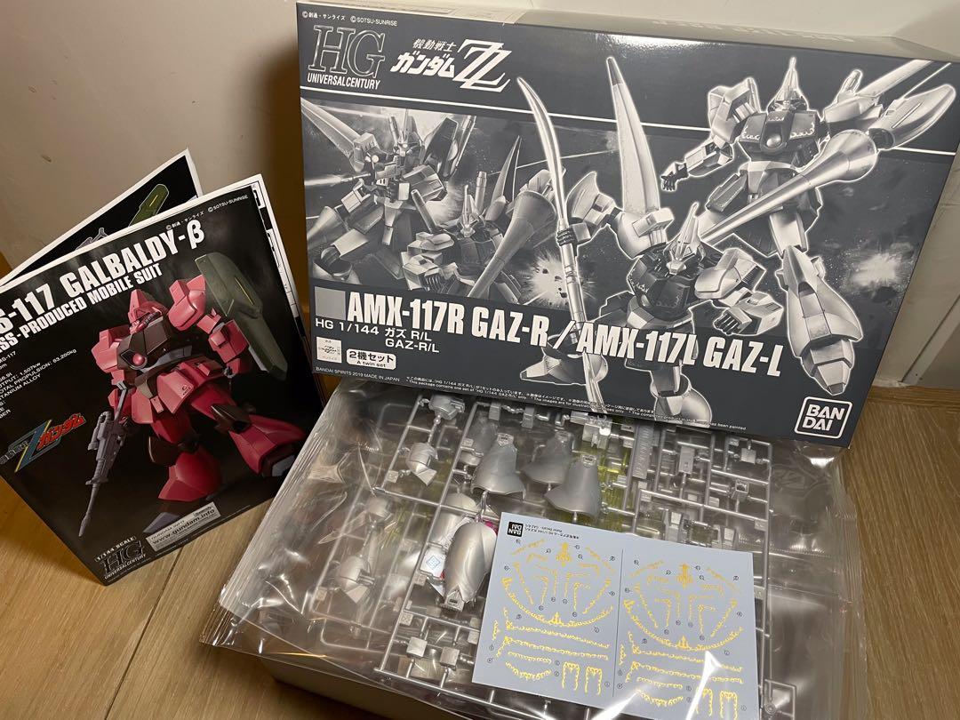 現貨 HG AMX-117R GAZ-R / AMX-117L GAZ-L 高達模型 Gundam, 興趣及遊戲, 玩具 & 遊戲類 ...