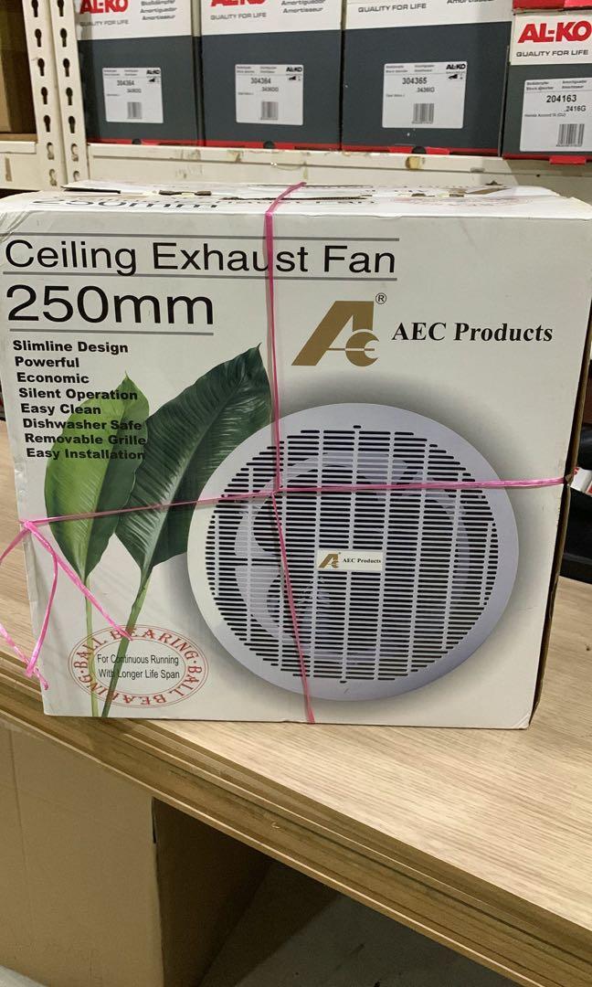 AEC Ceiling Exhaust Fan 250mm, TV & Home Appliances, Other Home ...
