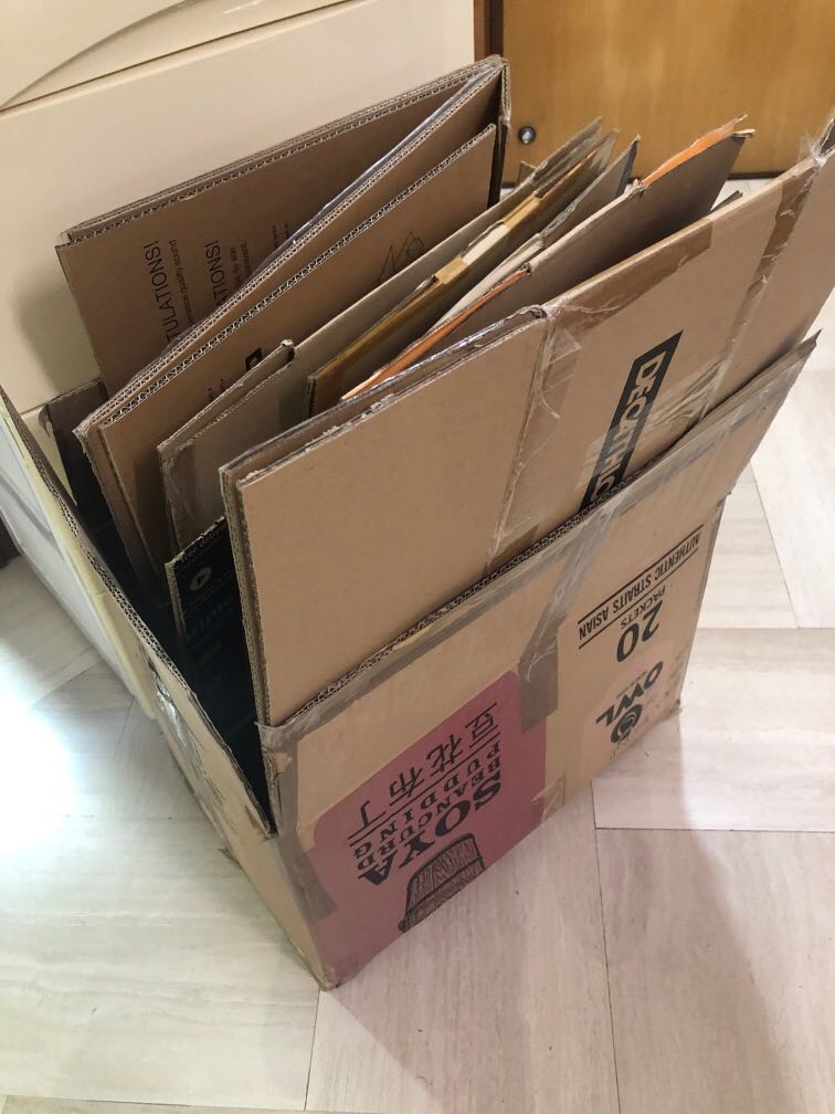Assorted cardboard boxes - for house moving, Furniture & Home Living ...