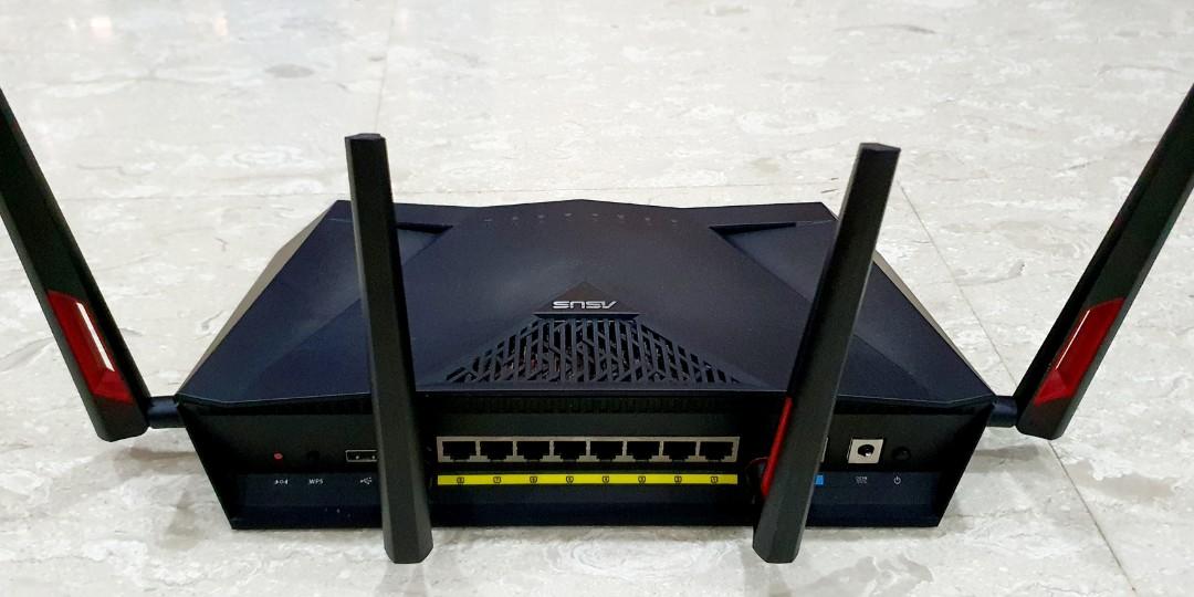 Asus AC88U Dualband WiFi5 AiMesh Gaming Router, Computers & Tech, Parts ...