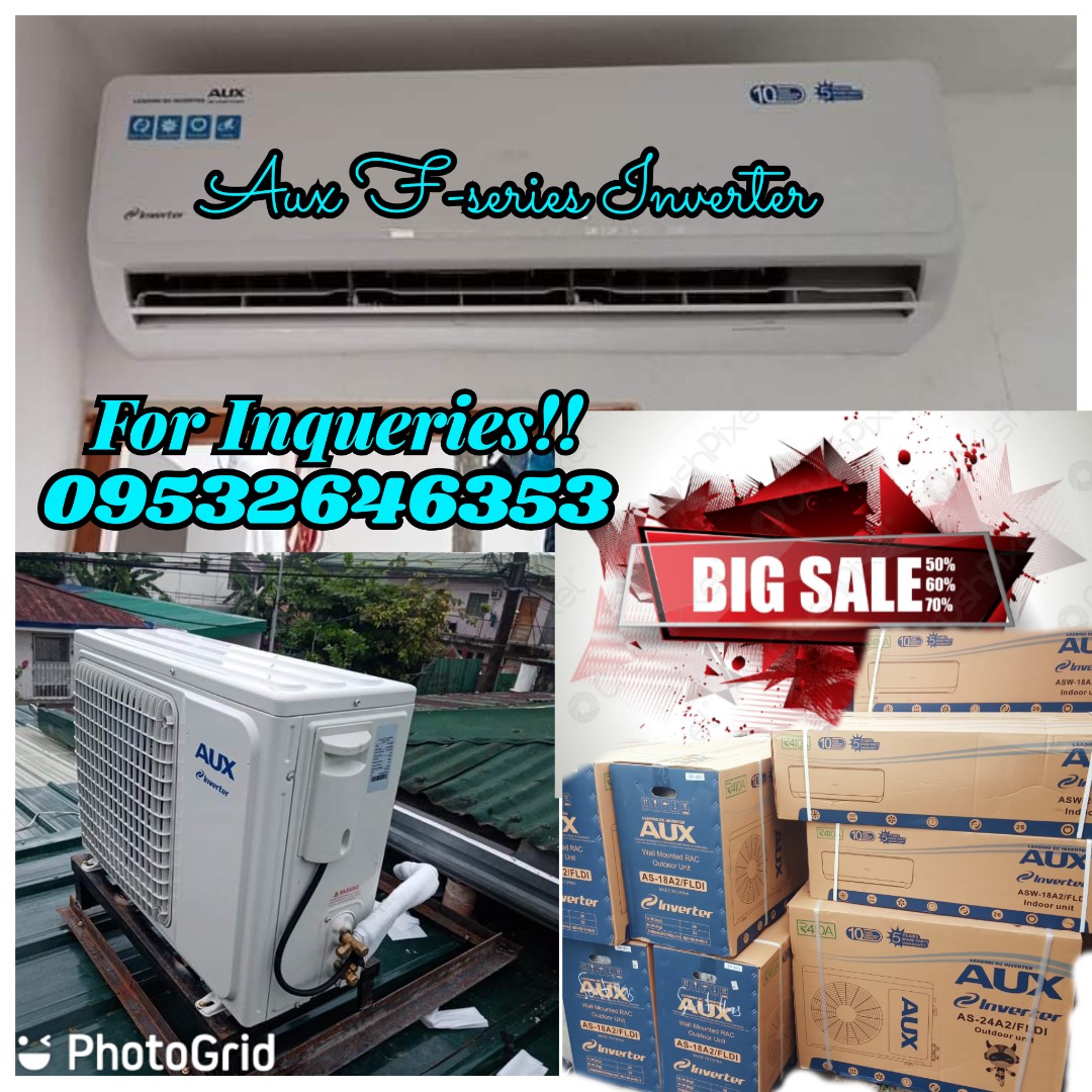 AUX SPLIT TYPE AIRCON BRAND NEW SEALED WITH FREE INSTALLATION, TV ...