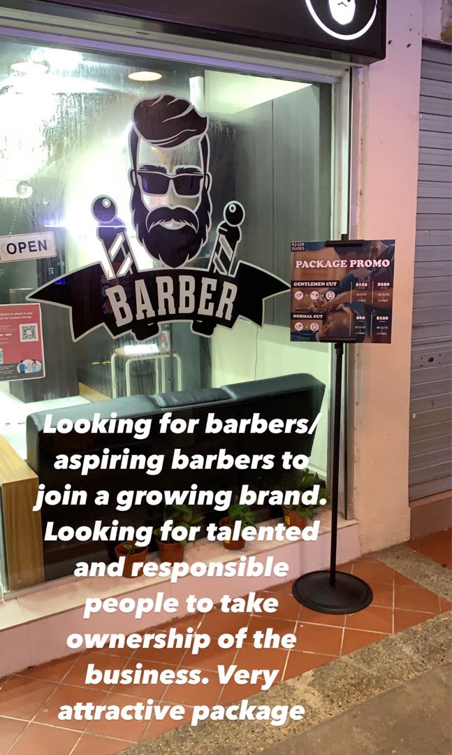 Barbers wanted!!!, Jobs, Sales, Retail & Marketing on Carousell