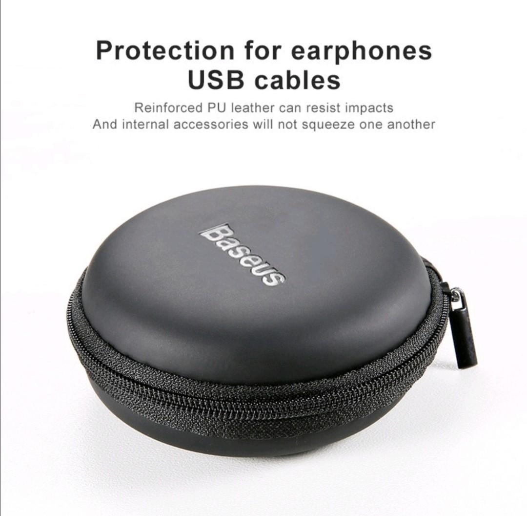 Baseus Earphone Cable Storage Case, Audio, Earphones on Carousell