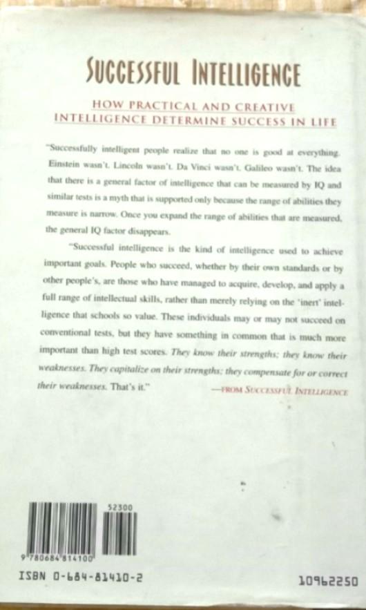 Book: Successful Intelligence, Hobbies & Toys, Books & Magazines ...