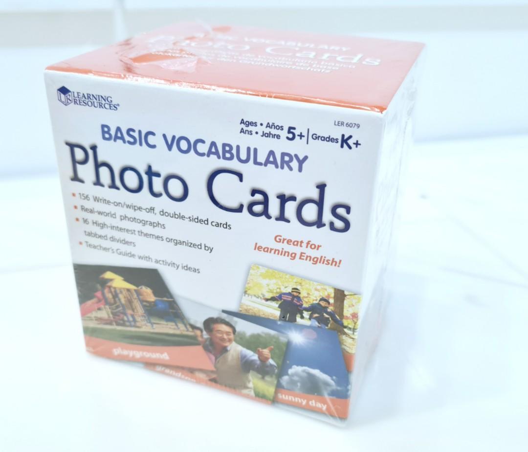 Brand New Learning Resources Basic Vocab Photo Cards (over 150 words ...