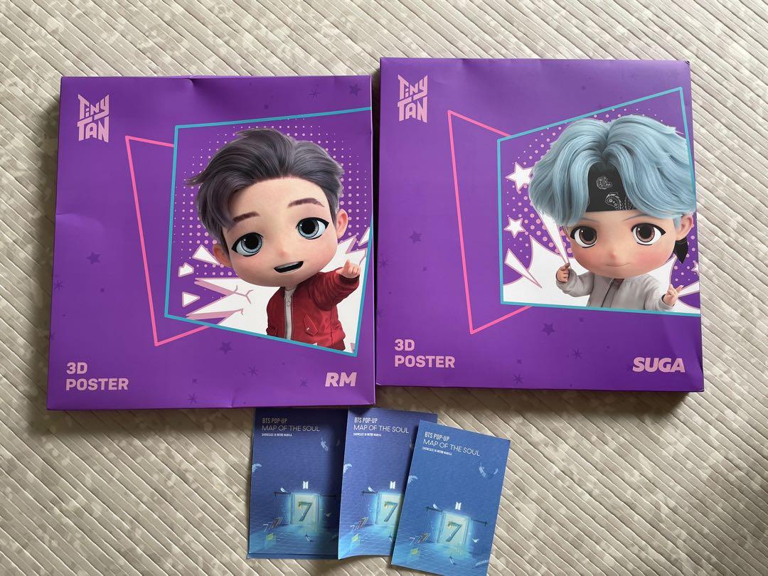 BTS TinyTan 3D poster, Hobbies & Toys, Memorabilia & Collectibles, K-Wave on Carousell