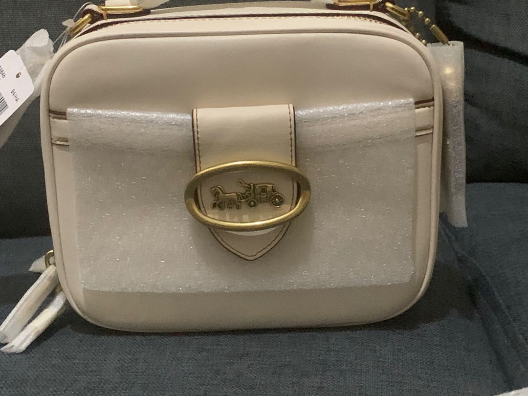 Coach Riley lunchbox bag in chalk white, Luxury, Bags & Wallets on ...