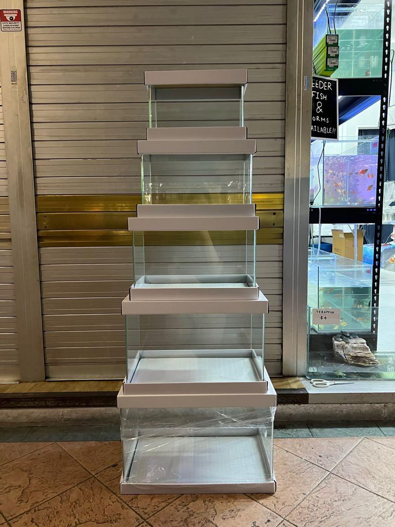 Curve Glass Fish Tank with Lid / Cover, Pet Supplies, Homes & Other Pet ...