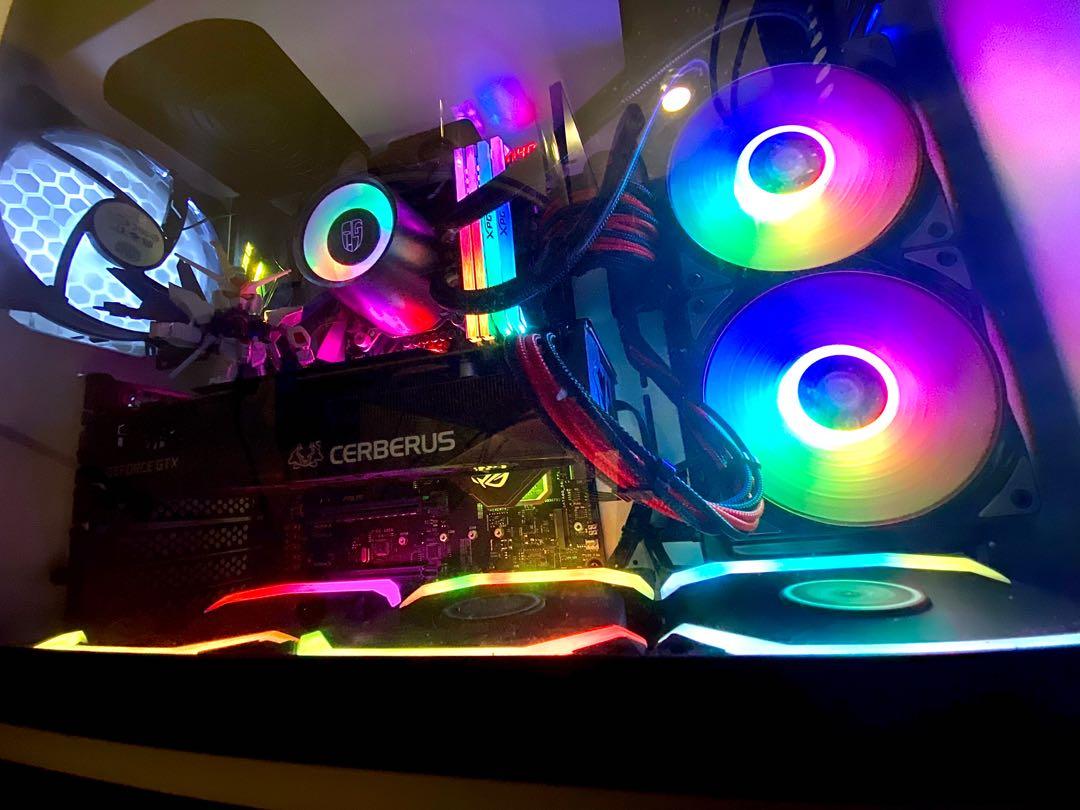 Custom Rig RGB gaming pc, Computers & Tech, Desktops on Carousell