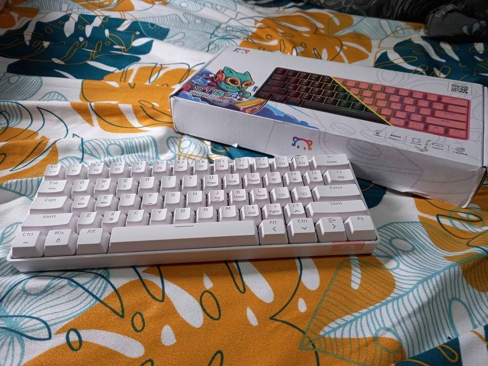 Daidai STK61 Mechanical Gaming Keyboard Wireless Dual-Mode Bluetooth Type C RGB Rainbow Keyboard ...