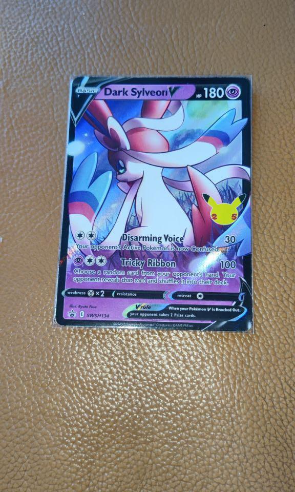 Dark Sylveon V 25th Anniversary celebrations Pokemon, Hobbies & Toys ...