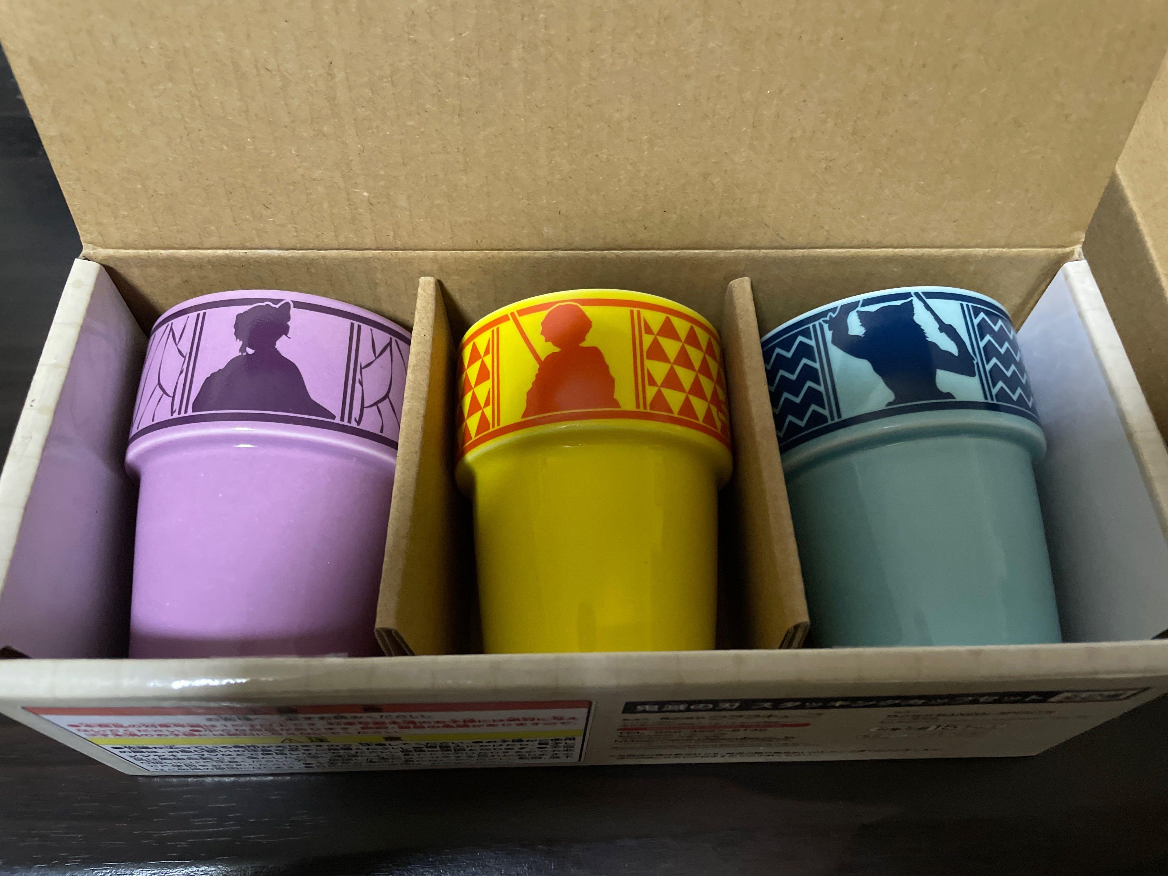 Demon slayer kimetsu no yaiba cups Set A and Set B, Hobbies & Toys ...