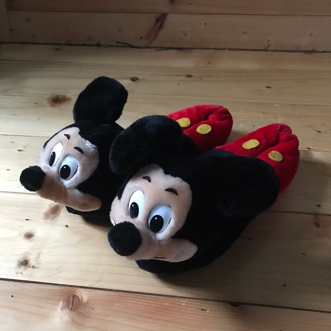 DISNEY MICKEY MOUSE HEAD SLIPPERS, Women's Fashion, Footwear, Slippers ...