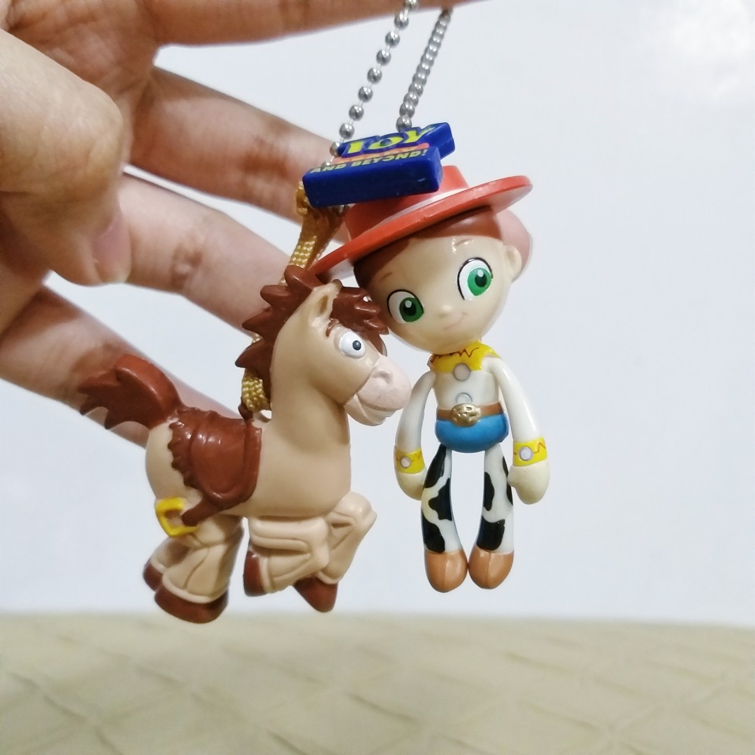 Disney Pixar Toy Story Jessie and Bullseye Keychain Charm, Hobbies ...